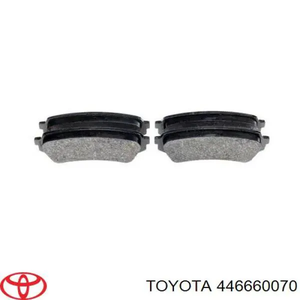 446660070 TOYOTA Pastillas de freno traseras