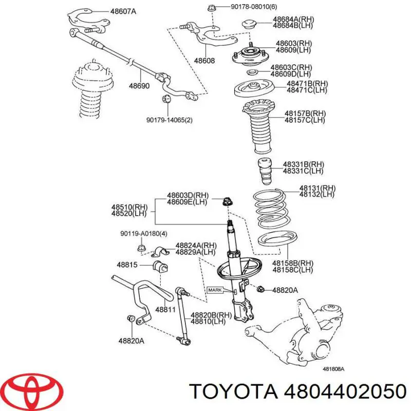 4804402050 Toyota mejor precio para Avtopro