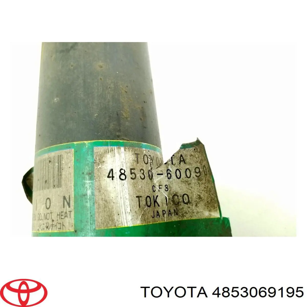 4853069195 TOYOTA Amortiguador trasero derecho