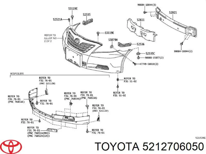 5212733050 TOYOTA - repuestos Toyota a precio barato