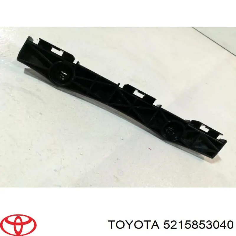 5215853040 TOYOTA soporte de guía para parachoques trasero, izquierda