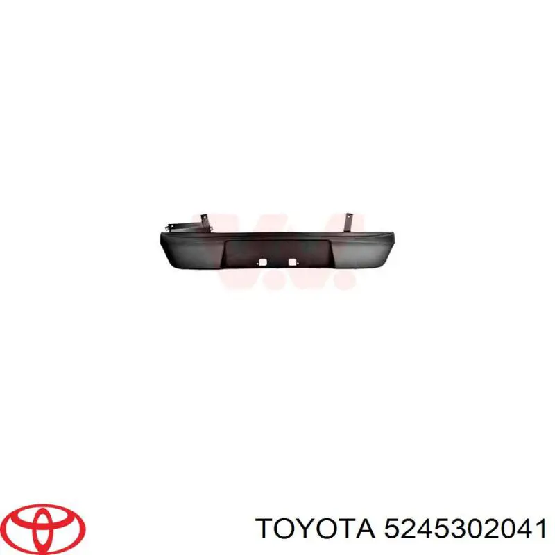 5245302041 TOYOTA protector parachoques trasero