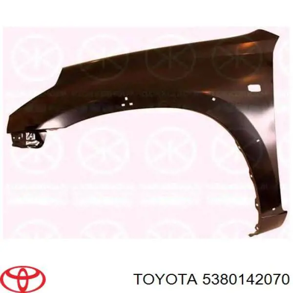 5380142070 Toyota guardabarros delantero derecho