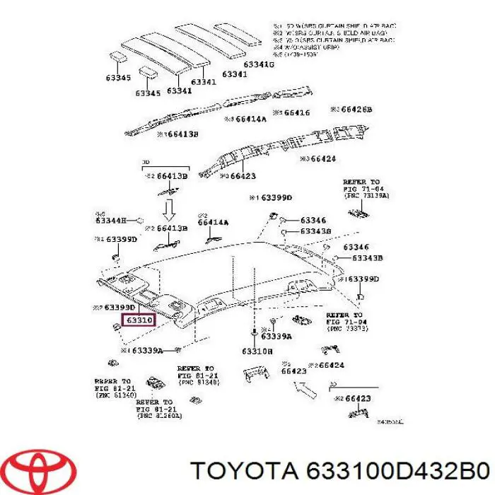 633100D432B0 TOYOTA - repuestos Toyota a precio barato