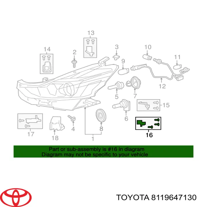 8119647130 Toyota mejor precio para Avtopro