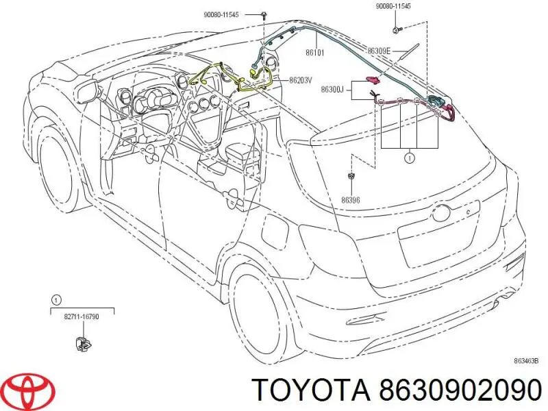 8630902090 Toyota mejor precio para Avtopro