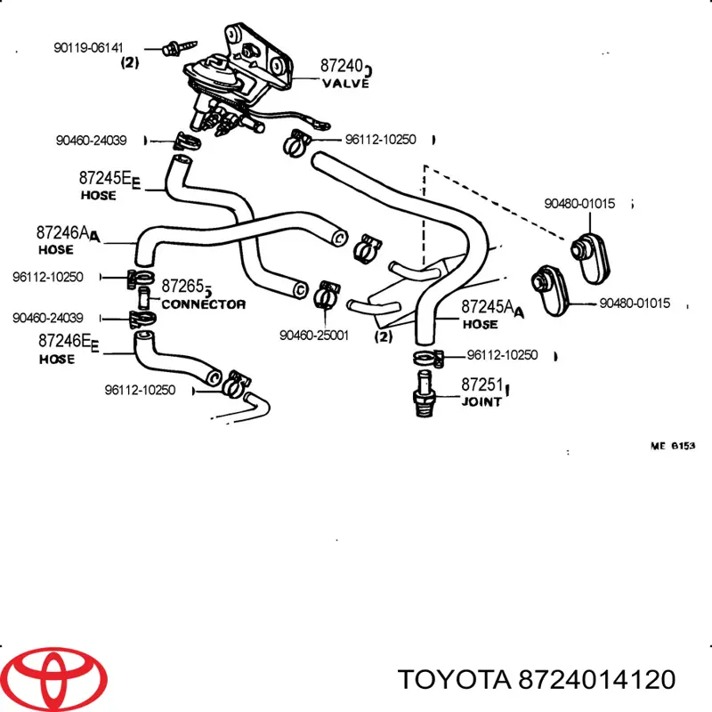 8724014120 Toyota mejor precio para Avtopro