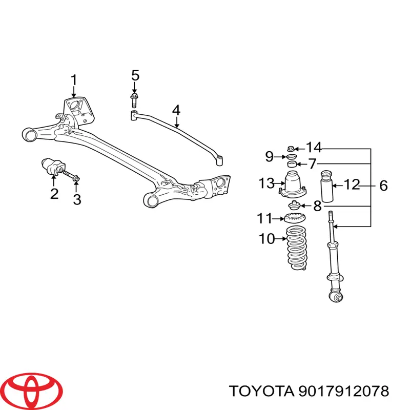 9017912078 Toyota mejor precio para Avtopro