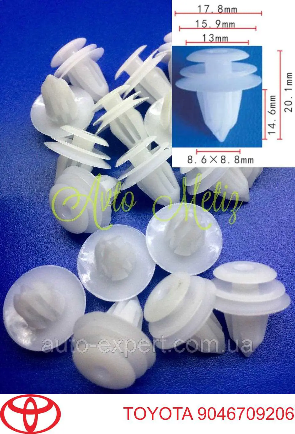 9046709206 Toyota clips fijación, revestimiento puerta