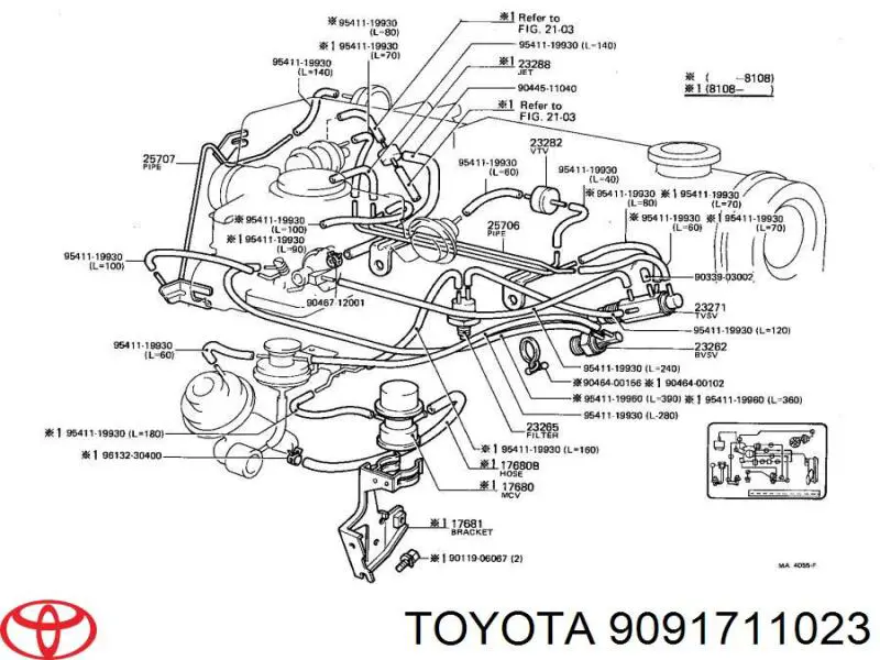 9091711023000 Daihatsu mejor precio para Avtopro