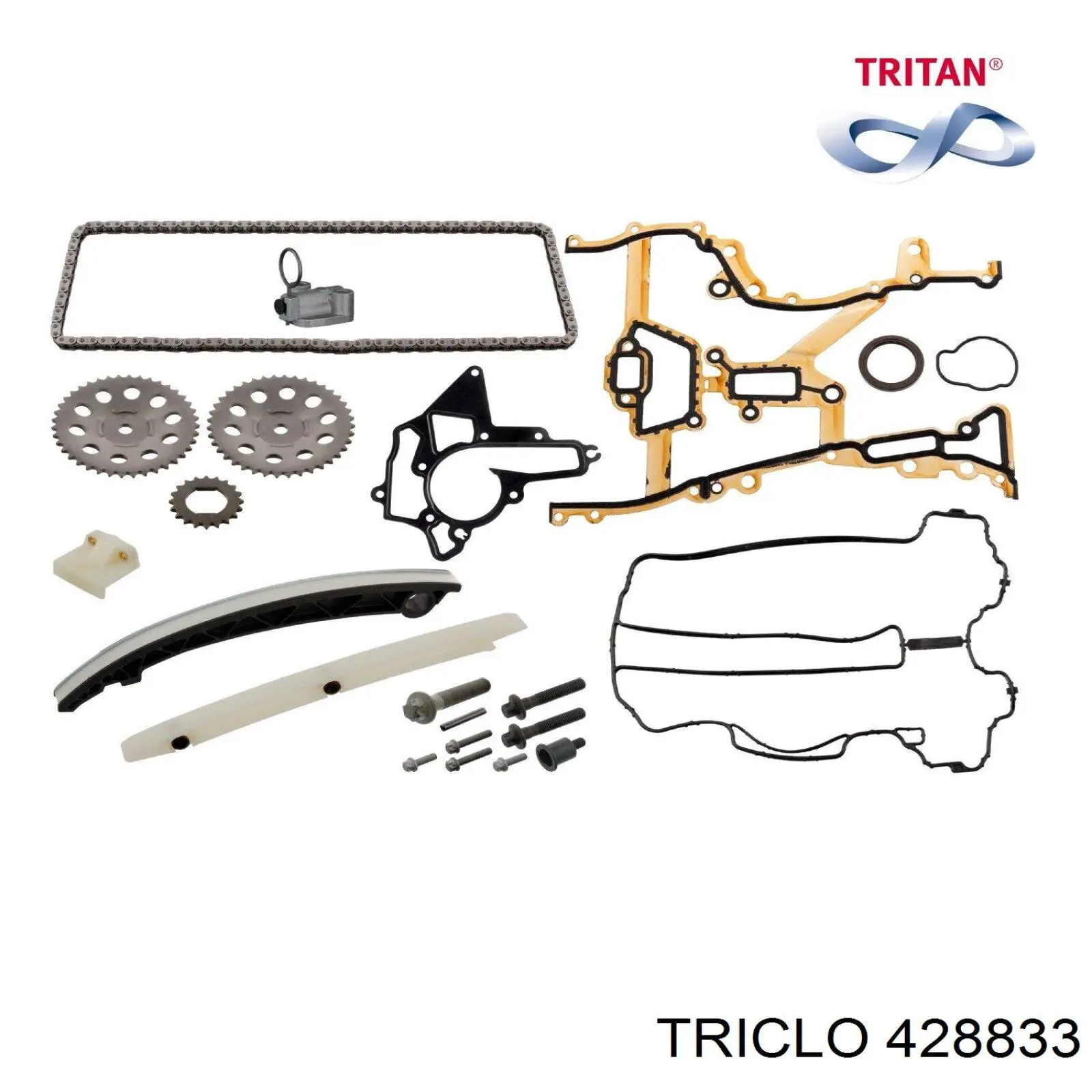 428833 TRICLO Kit de cadena de distribución