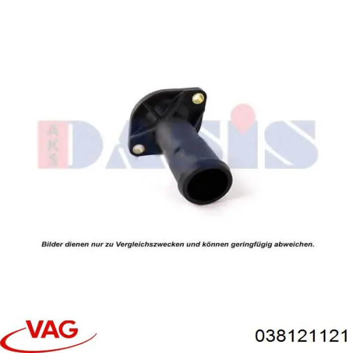 038121121 VAG Brida del sistema de refrigeración (triple)