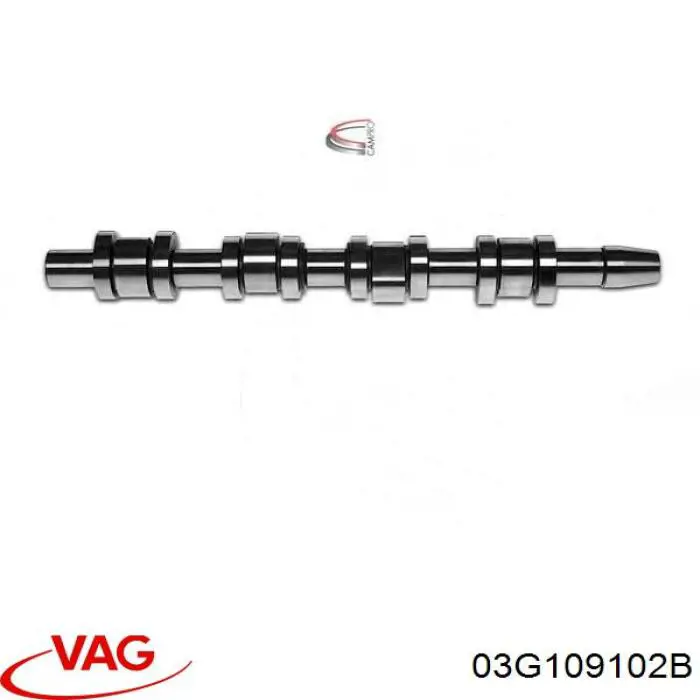 03G109102B VAG árbol de levas escape