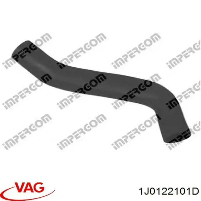 1J0122101D VAG tubería de radiador arriba