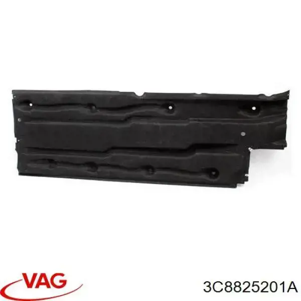 3C8825201A VAG Protección izquierda del motor