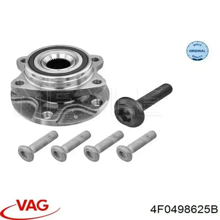 4F0498625B VAG Cojinete de rueda delantero/trasero