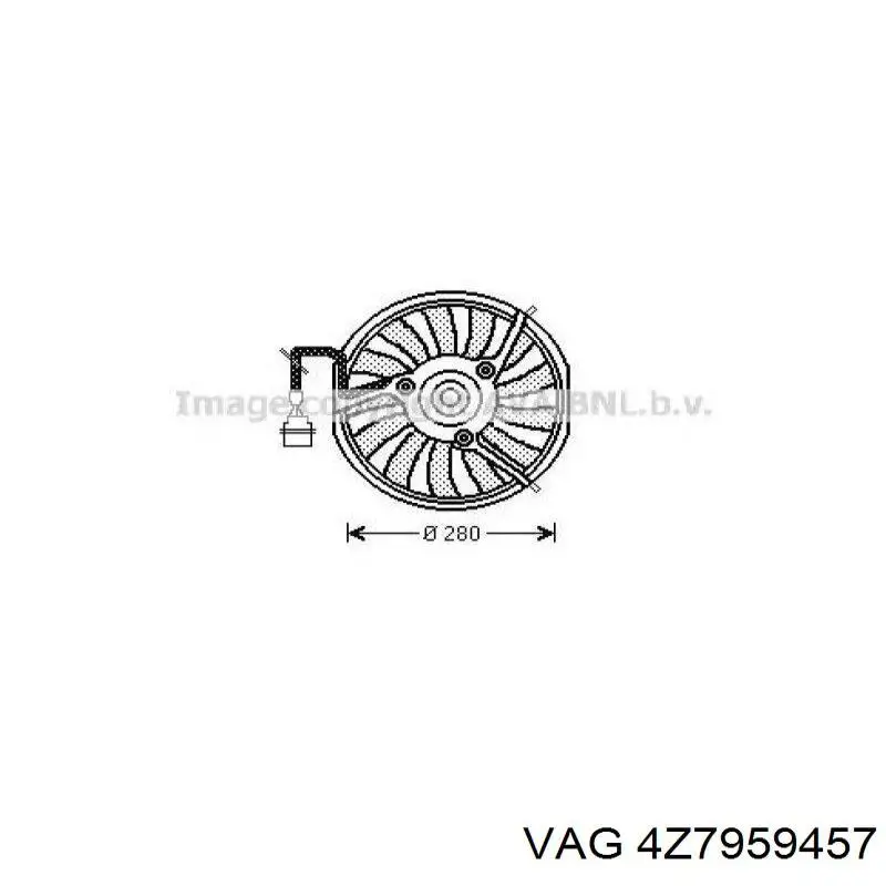 4Z7959457 VAG ventilador (rodete +motor aire acondicionado con ...