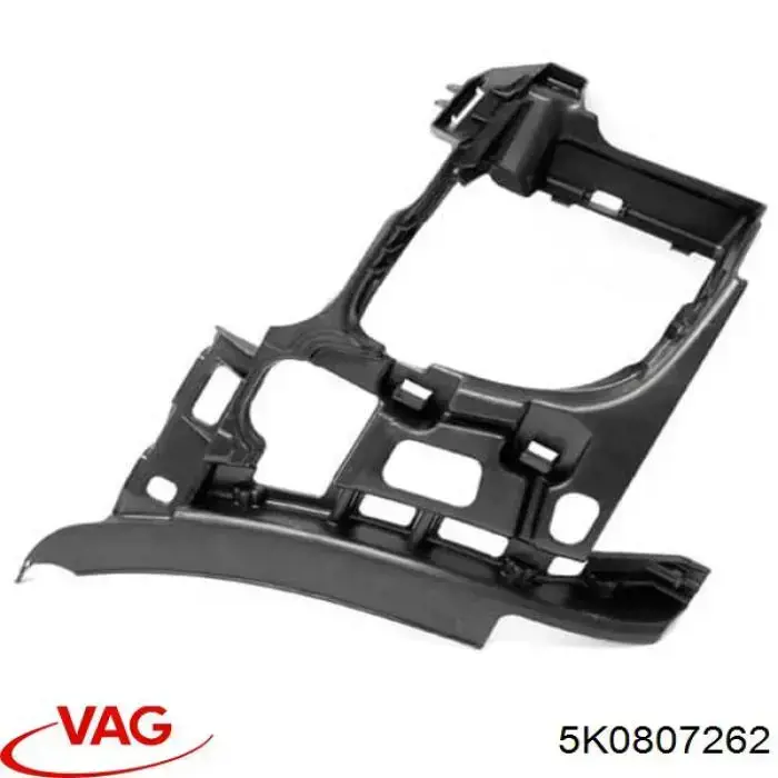 5K0807262 VAG soporte de parachoques delantero derecho