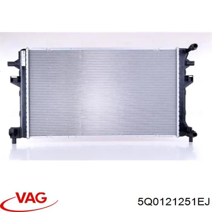 5Q0121251EJ VAG radiador, refrigeración del motor adicional