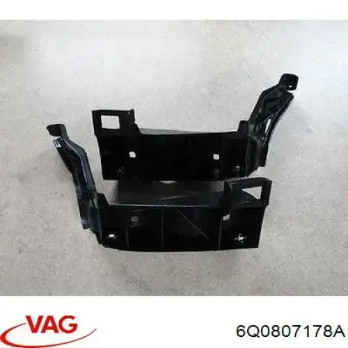 6Q0807178A VAG soporte de parachoques delantero derecho