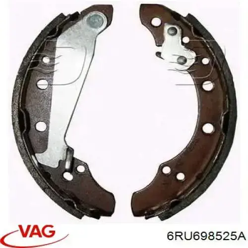 6RU698525A VAG zapatas de frenos de tambor traseras