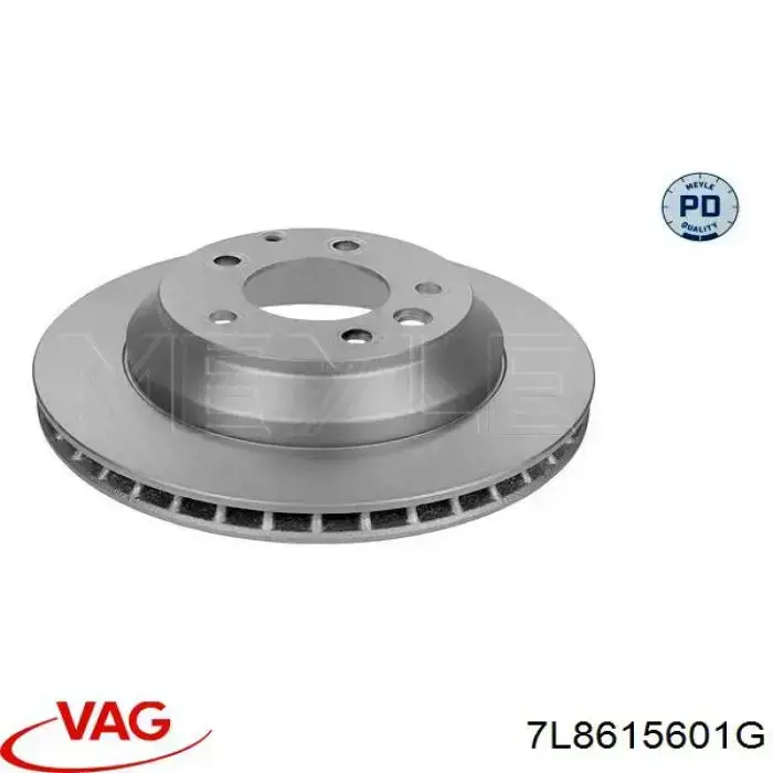 7L8615601G VAG Disco de freno trasero