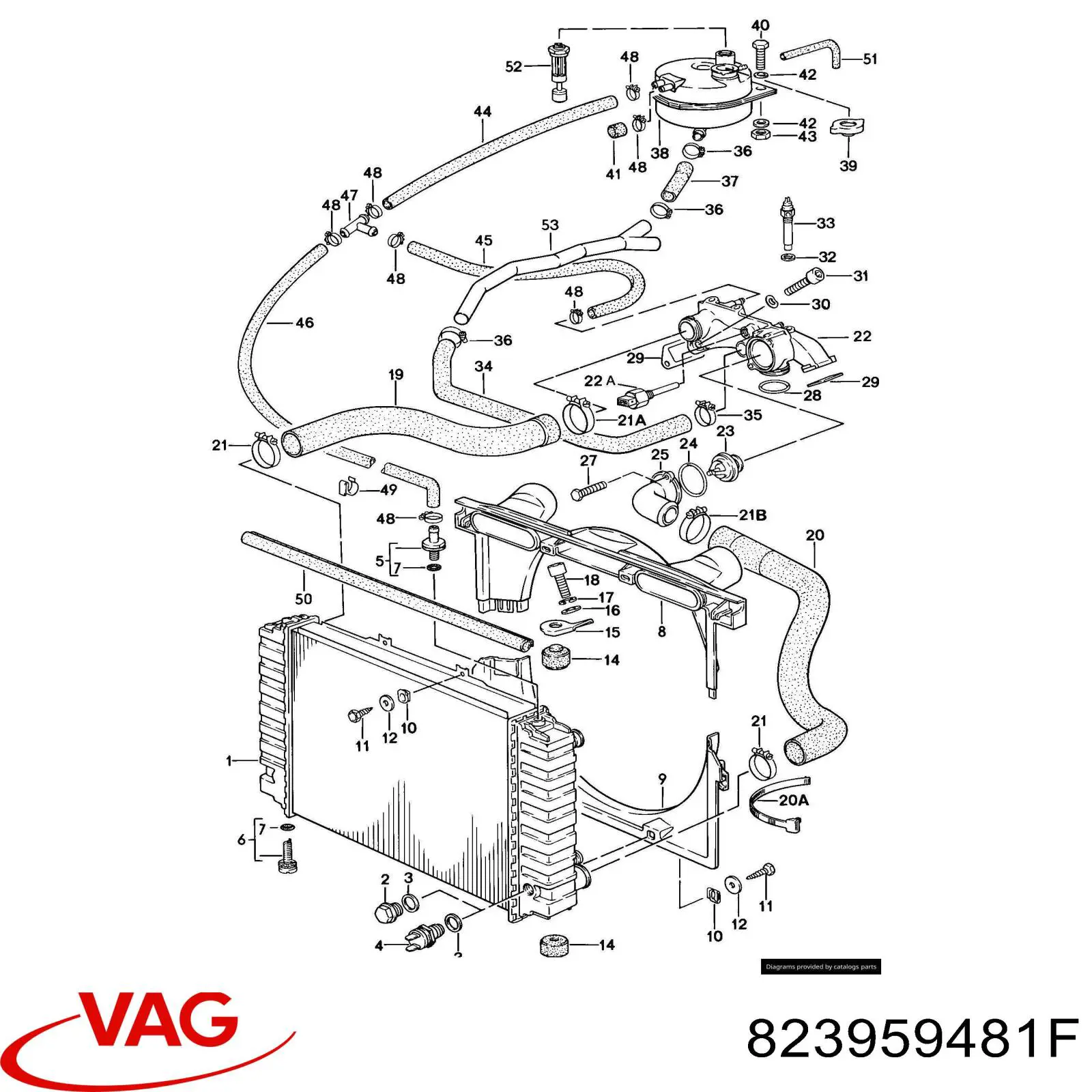 823959481F VAG sensor, temperatura del refrigerante (encendido el ...