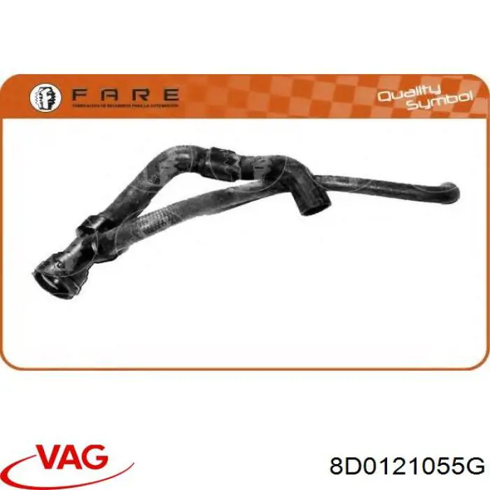8D0121055G VAG Manguera refrigerante para radiador inferiora