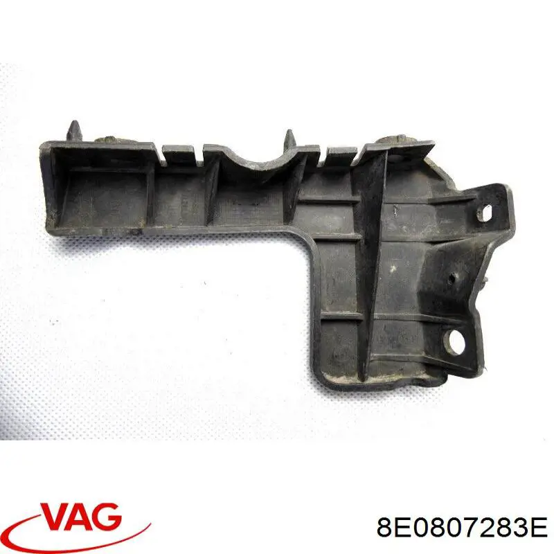 8E0807283E VAG soporte de guía para parachoques delantero, izquierdo