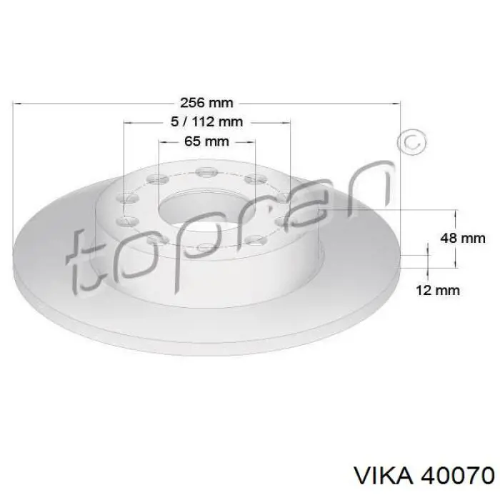 40070 Vika suspensión, cuerpo del eje trasero