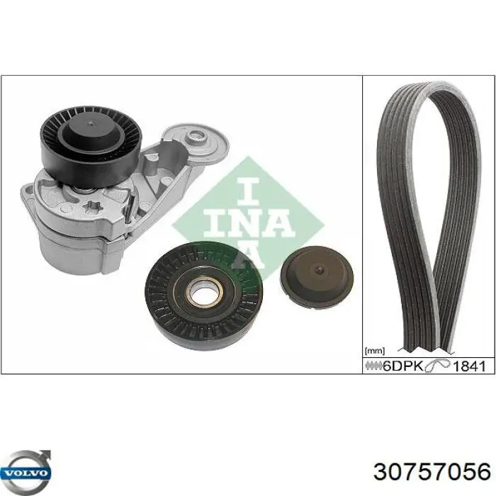 30757056 Volvo tensor de correa, correa poli v