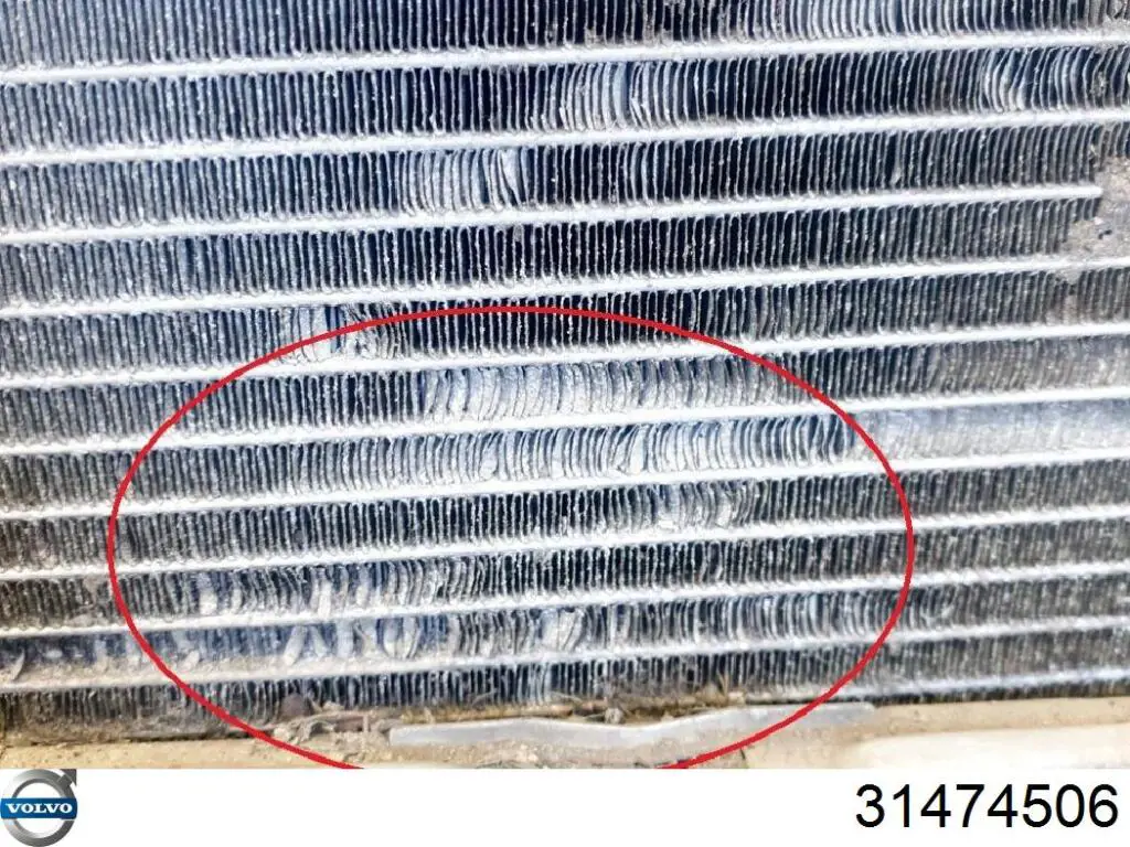 31474506 Volvo radiador de aire de admisión