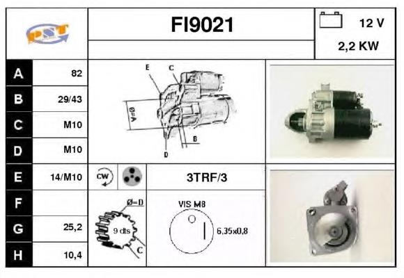 FI9021 SNRA motor de arranque