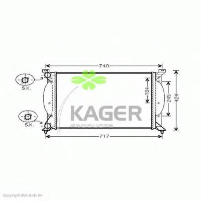 311633 Kager radiador comprar barato
