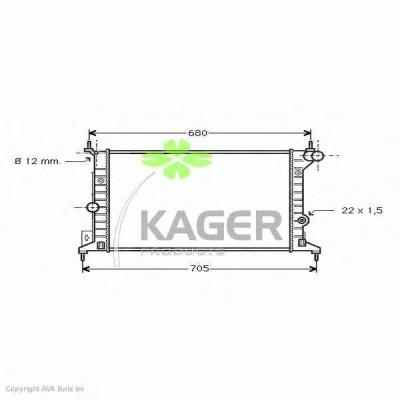 310790 Kager radiador comprar barato