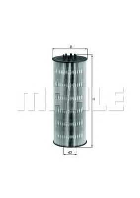 OX168D MAHLE ORIGINAL filtro de aceite