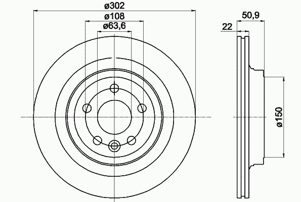 31410569 Volvo disco de freno trasero