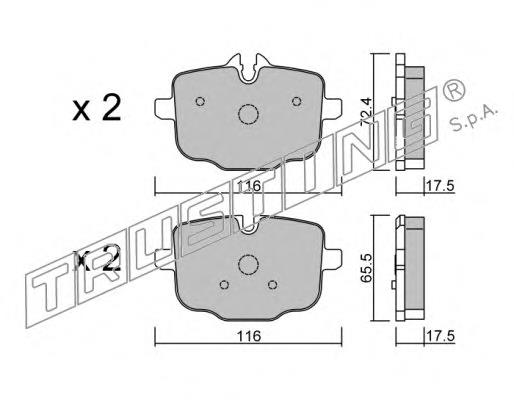 34216892642 BMW pastillas de freno traseras