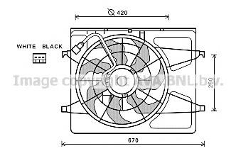 HY7530 AVA difusor de radiador, ventilador de refrigeración ...
