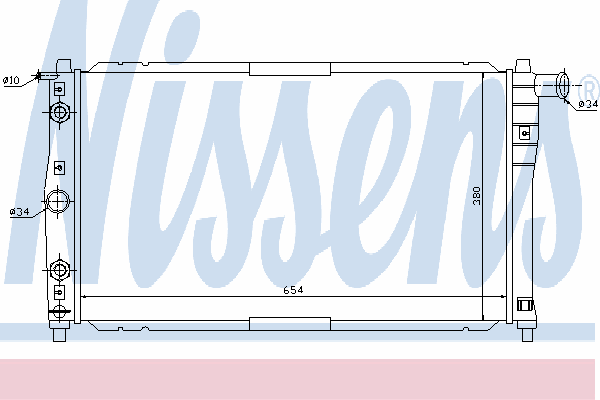 96181369 Anam radiador, refrigeración del motor