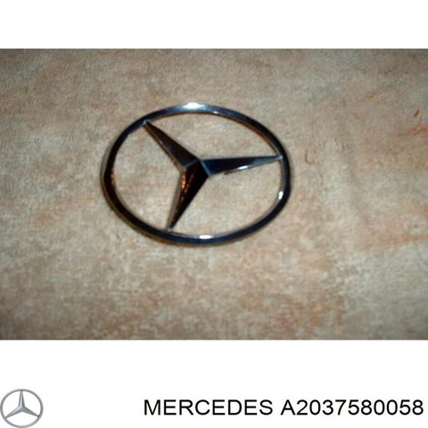 A2037580058 Mercedes emblema de tapa de maletero