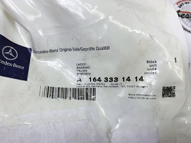 A1643331414 Mercedes silentblock, soporte de diferencial, eje trasero ...