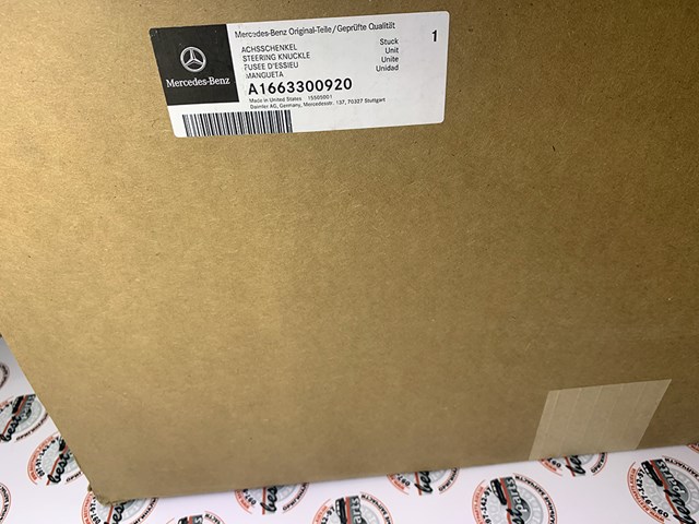 A1663300920 Mercedes muñón del eje, suspensión de rueda, delantero ...