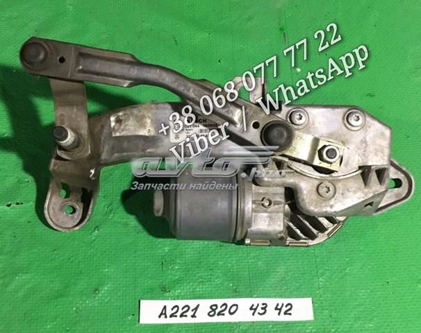 A2218204342 Mercedes motor limpiaparabrisas luna delantera izquierdo