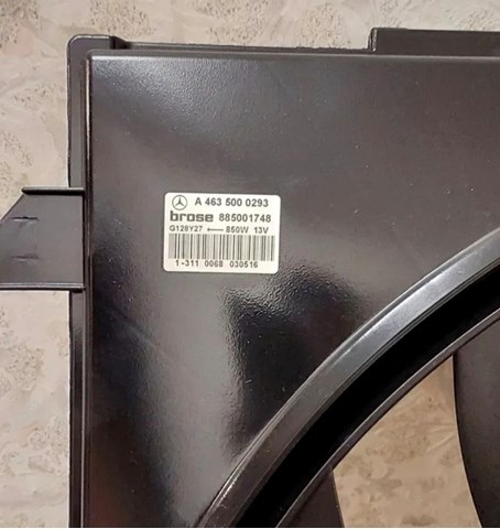 4635000293 MERCEDES difusor de radiador, ventilador de refrigeración ...