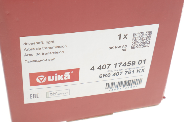 6R0407761KX VAG árbol de transmisión delantero izquierdo