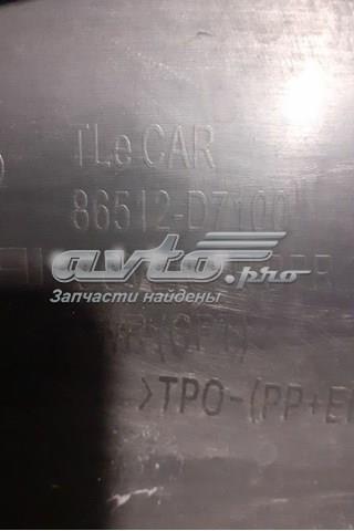 86512D7100 Hyundai/Kia parachoques delantero, parte inferior