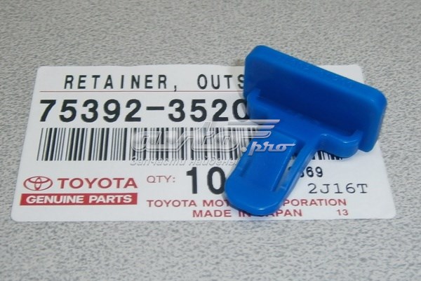 7539235200 Toyota clips de fijación de parachoques trasero