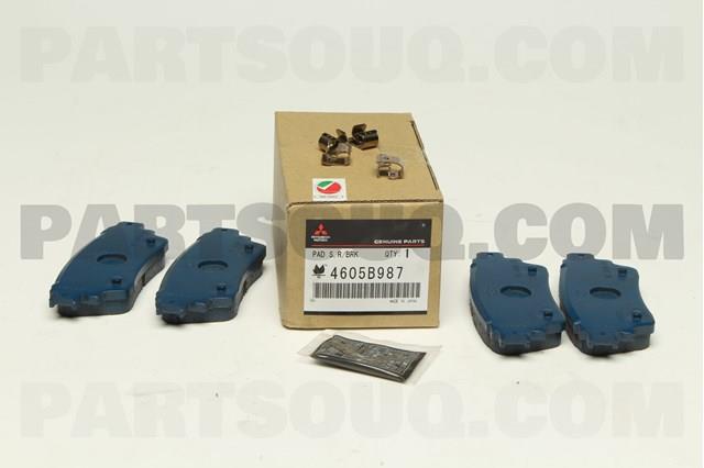 4605B987 Mitsubishi pastillas de frenos traseras