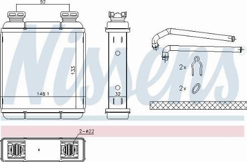 A4518350101 Mercedes radiador de calefacción
